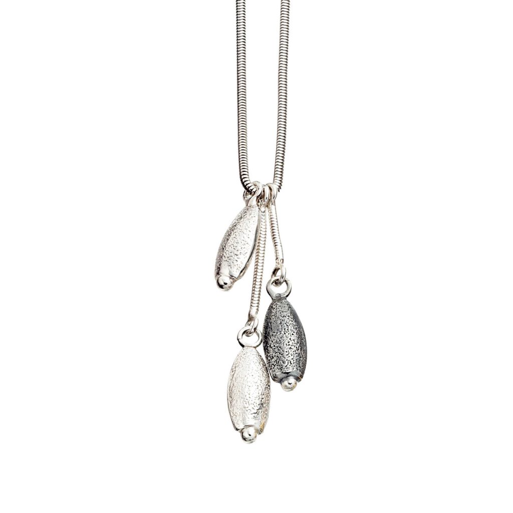 Triple Pebble Cluster pendant | Artgems by Annie Ruthven-Taggart
